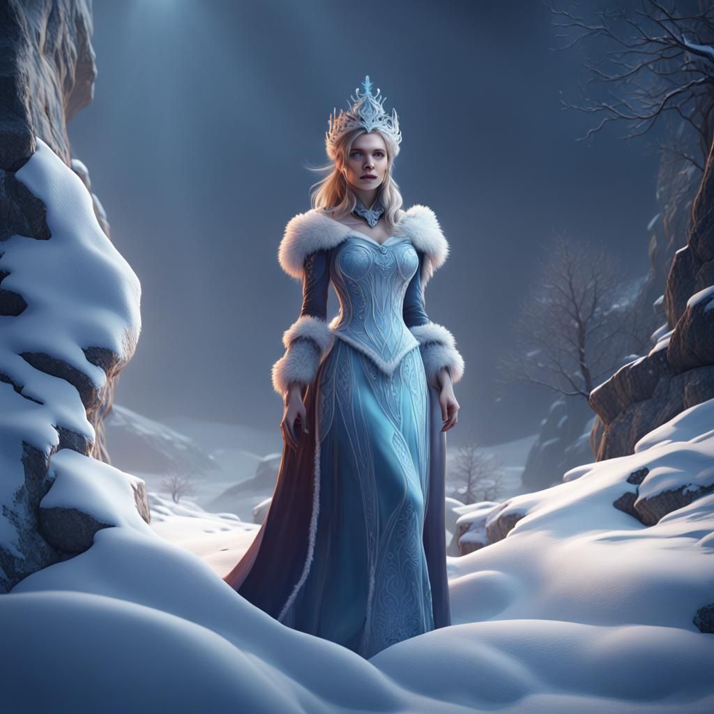 snow princess - AI Generated Artwork - NightCafe Creator