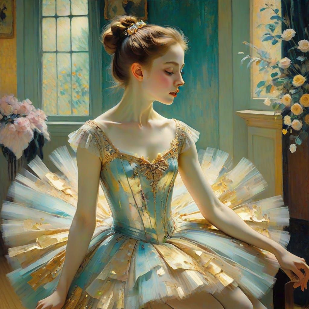 a ballerina pirouetting - a ballerina pirouetting