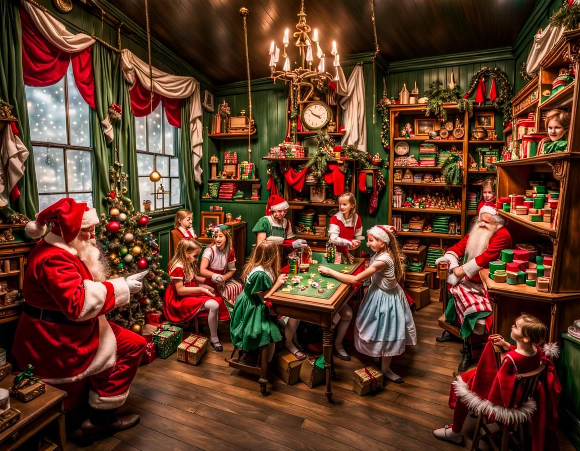 Santa's Workshop at the North Pole - AI Generated Artwork - NightCafe ...