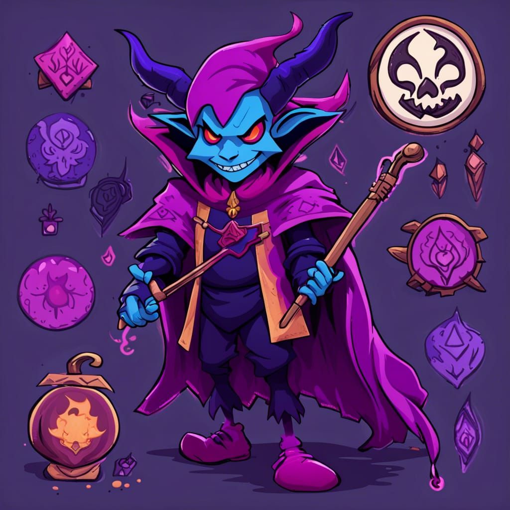 Alpha design for jevil in dnd - AI Generated Artwork - NightCafe Creator