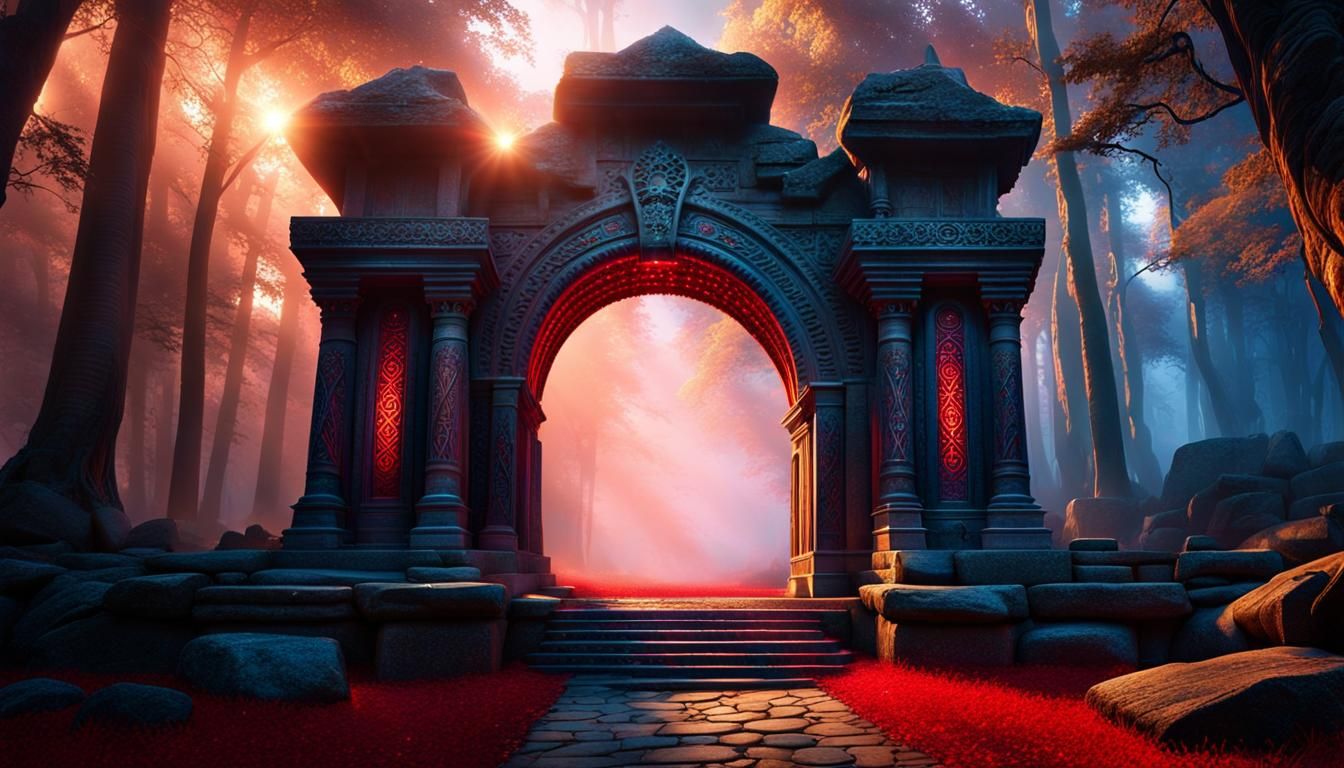 Epic Entrance - AI Generated Artwork - NightCafe Creator