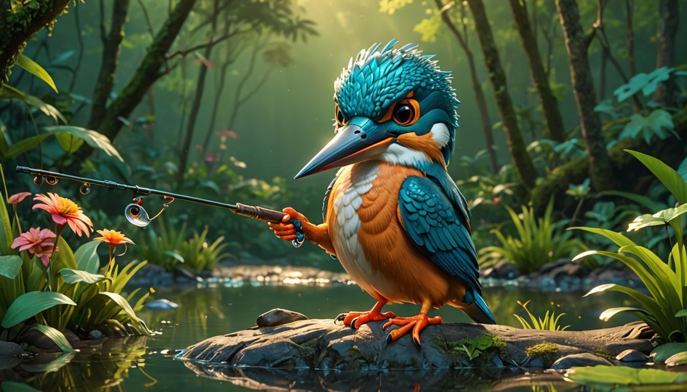 Gonna get some fish and stay dry - AI Generated Artwork - NightCafe Creator