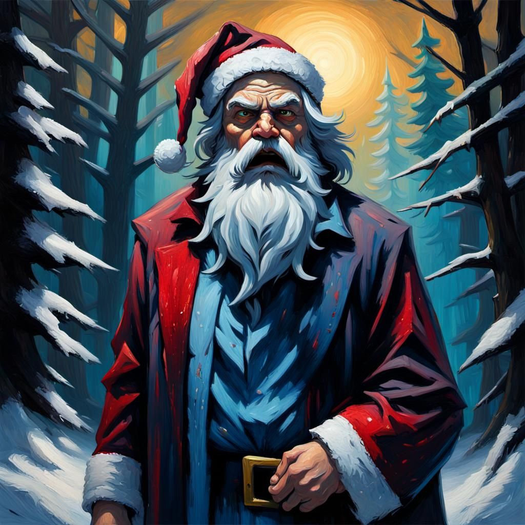 Dark Side angry dark santa - Dark Side angry dark santa
