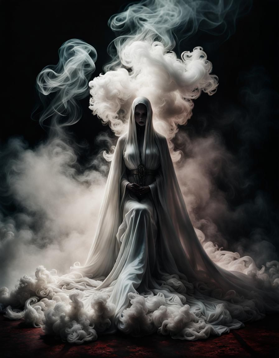 Smoke Lady - AI Generated Artwork - NightCafe Creator