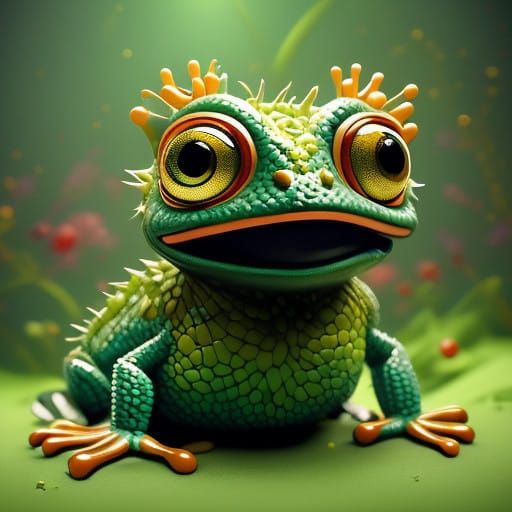 Frog - Majestic Bullfrog Performs on Grand Opera Stage