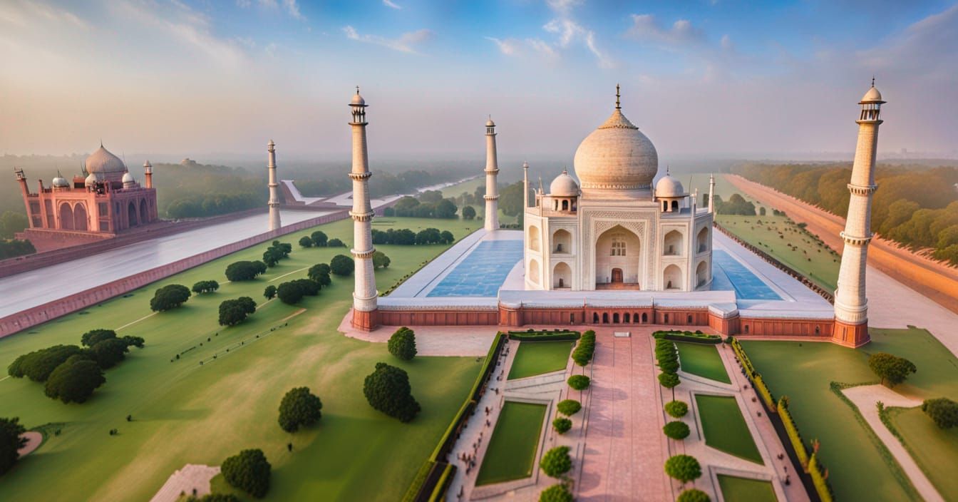 Taj Mahal - AI Generated Artwork - NightCafe Creator