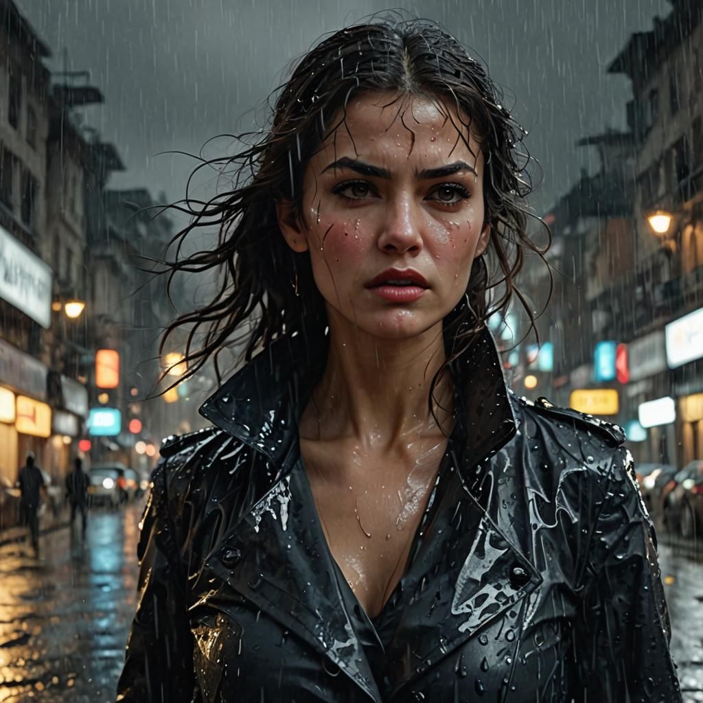 Caught out in the rain - AI Generated Artwork - NightCafe Creator