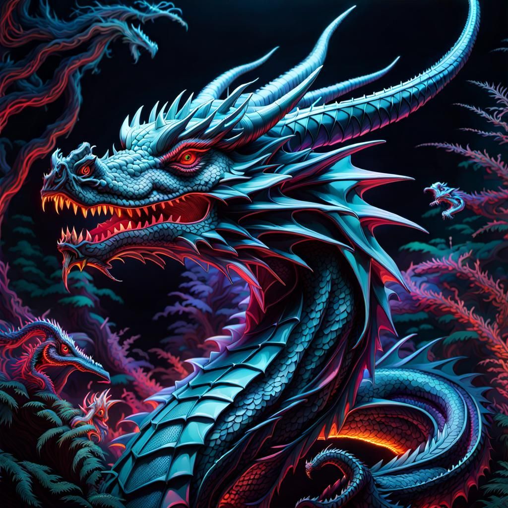 Wireframe dragon.. - AI Generated Artwork - NightCafe Creator