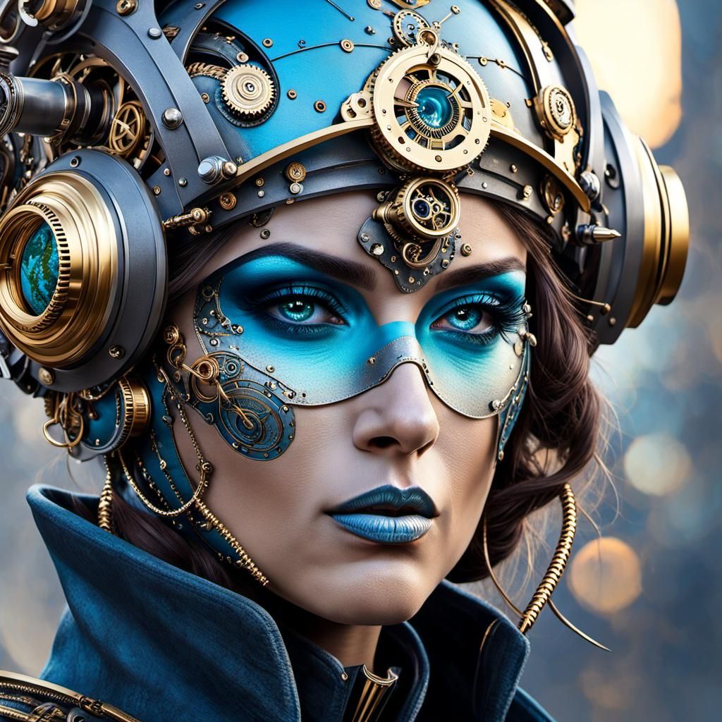 Totally steampunk woman - AI Generated Artwork - NightCafe Creator