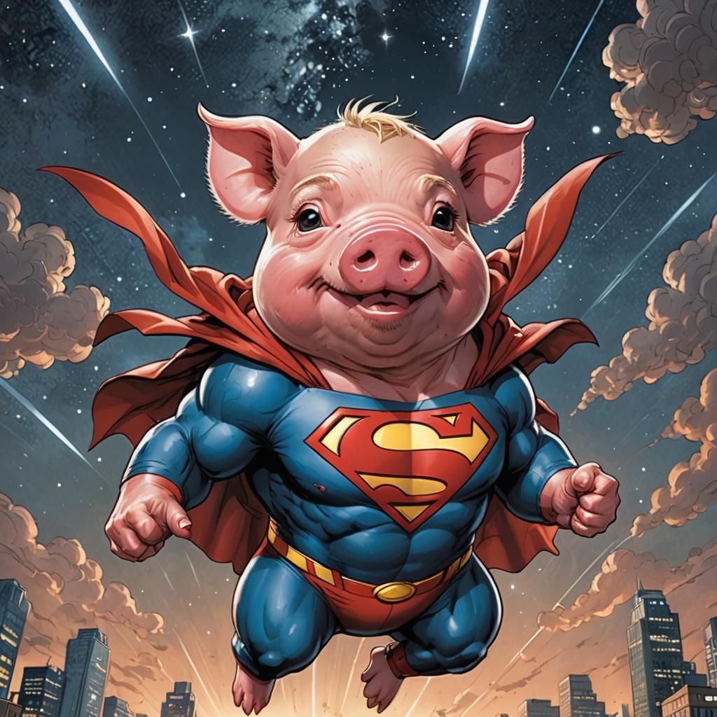 pigs can fly - AI Generated Artwork - NightCafe Creator