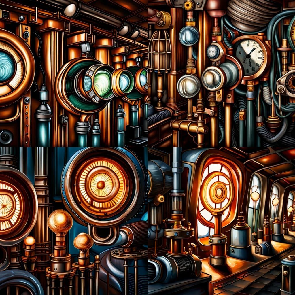Set of weird machines (SDXL) - AI Generated Artwork - NightCafe Creator