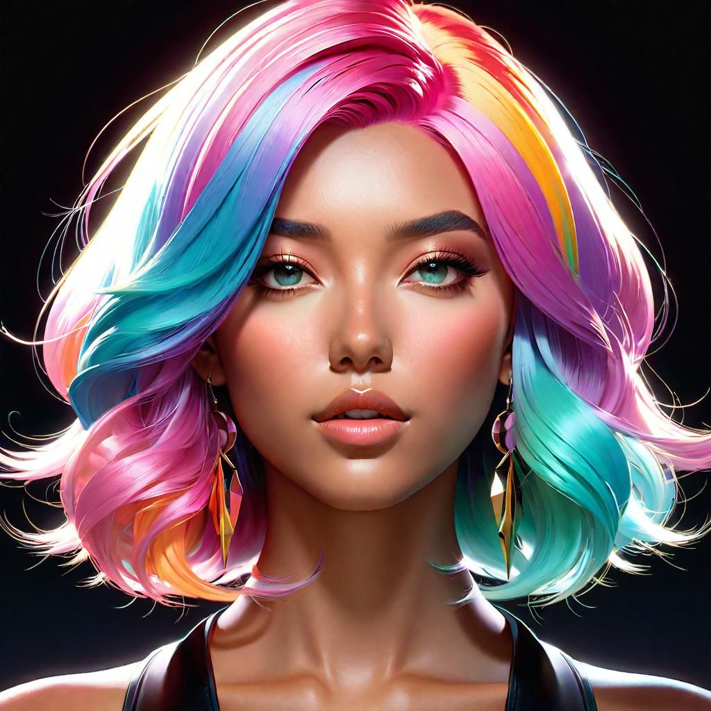 pastel hair, 8k resolution concept art portrait by Greg Rutkowski ...