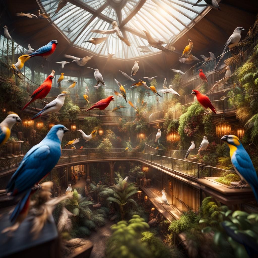Grand Aviary - AI Generated Artwork - NightCafe Creator
