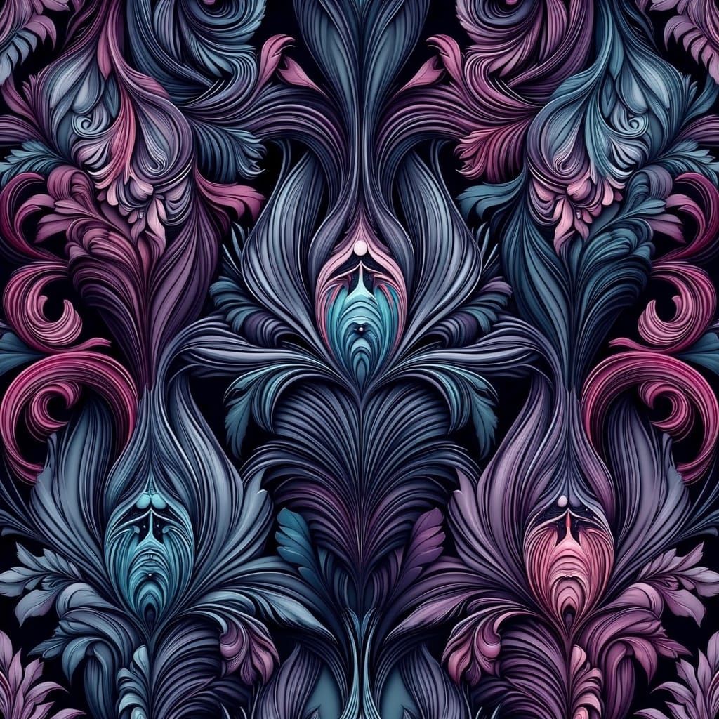 A Close up Illustration of an Marble Effect Seamless Patern, Gothic ...