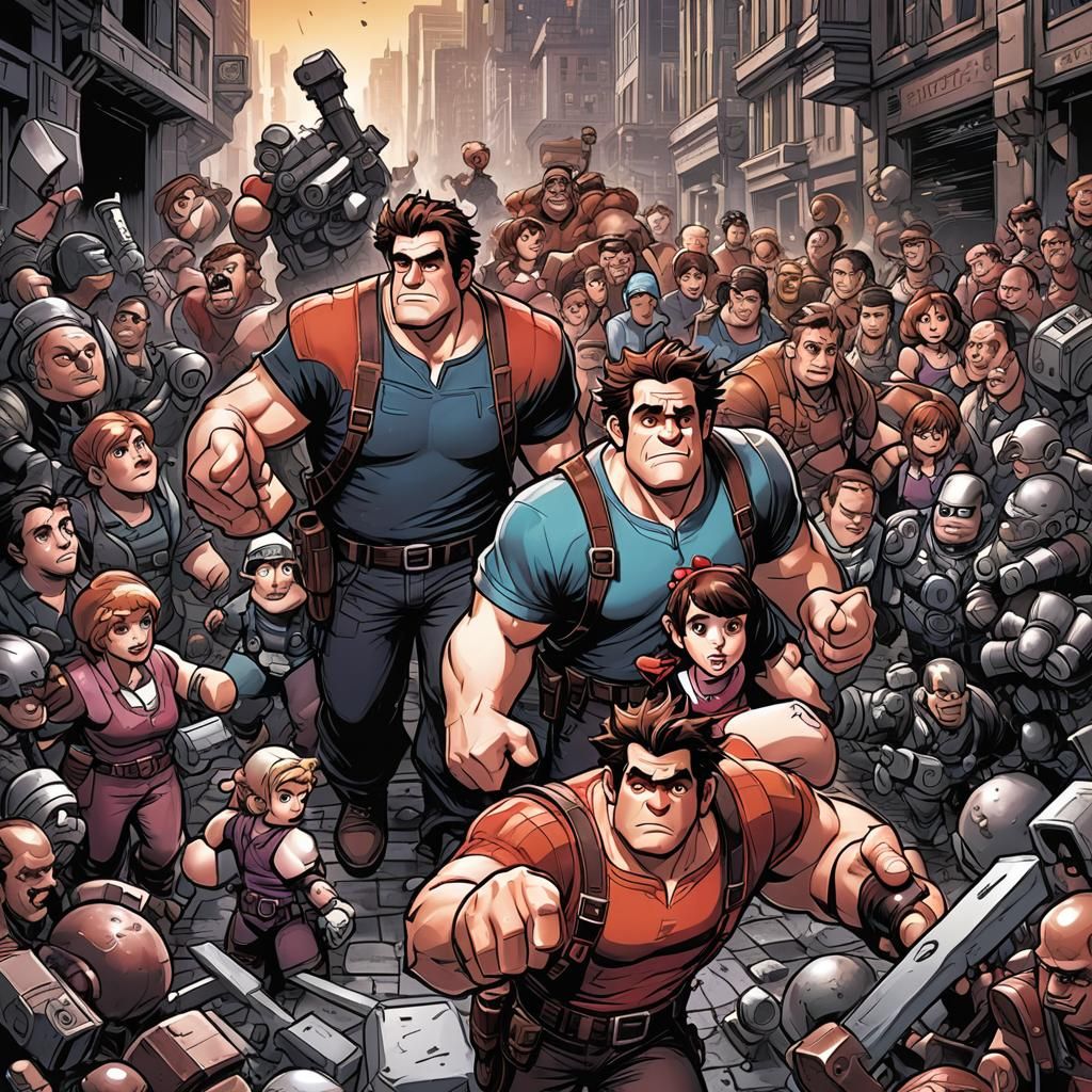 Wreck-It Ralphs - AI Generated Artwork - NightCafe Creator