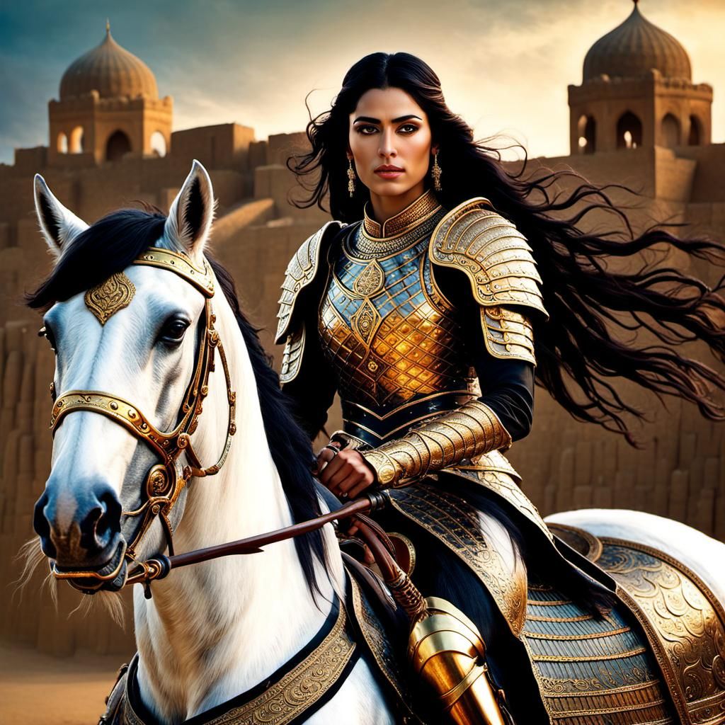 Persian warrior princess - AI Generated Artwork - NightCafe Creator