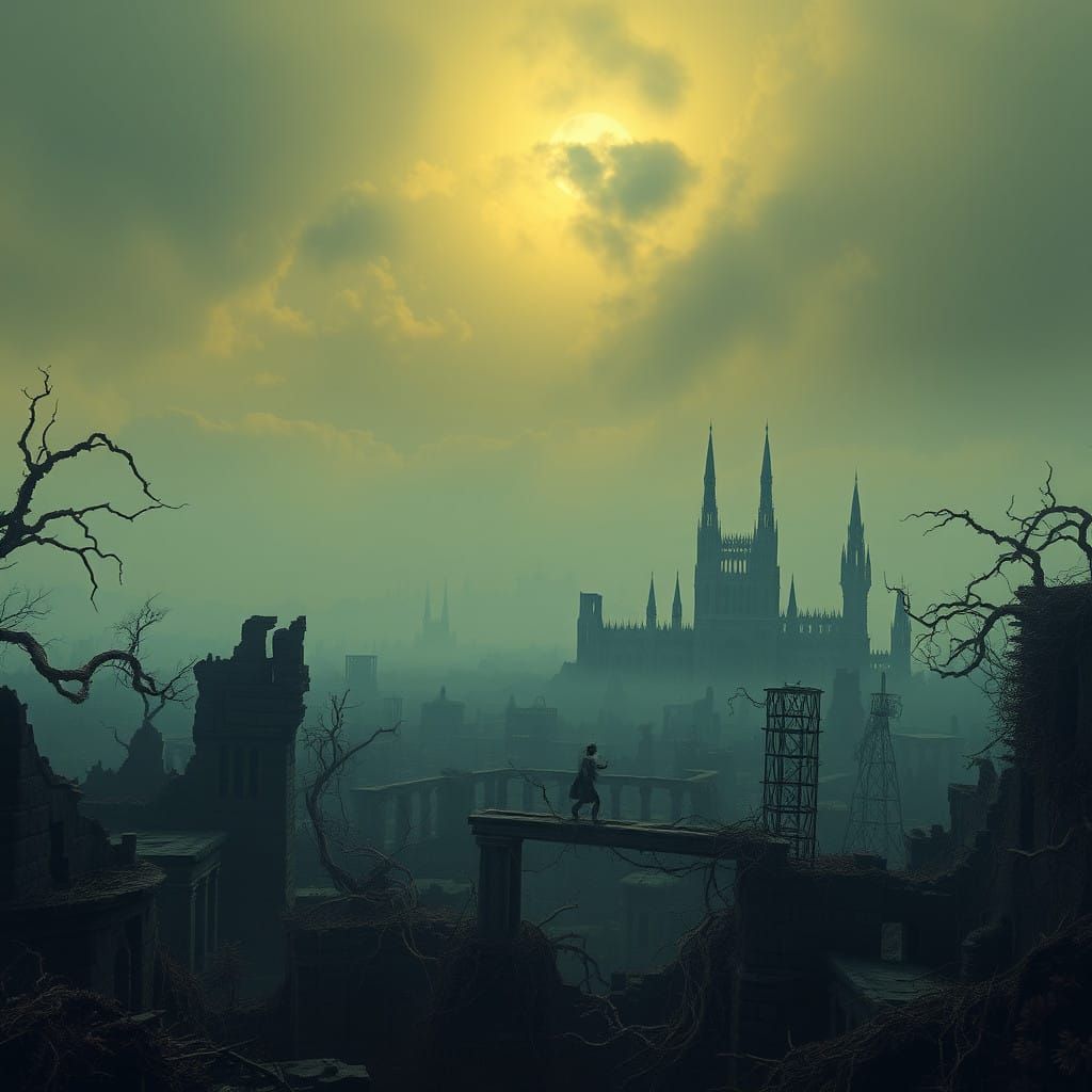 Cyrodiil's Twilight: A Haunting Dark Fantasy Lands... - AI Art