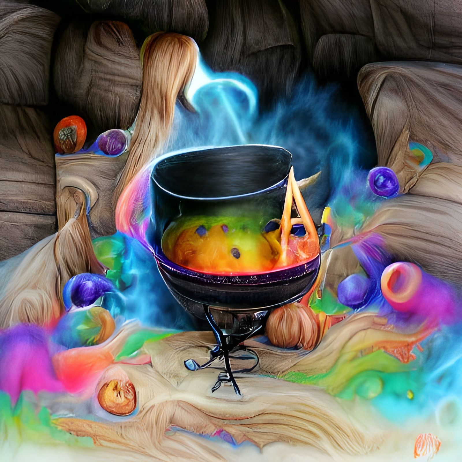 Reality-altering cauldron - AI Generated Artwork - NightCafe Creator