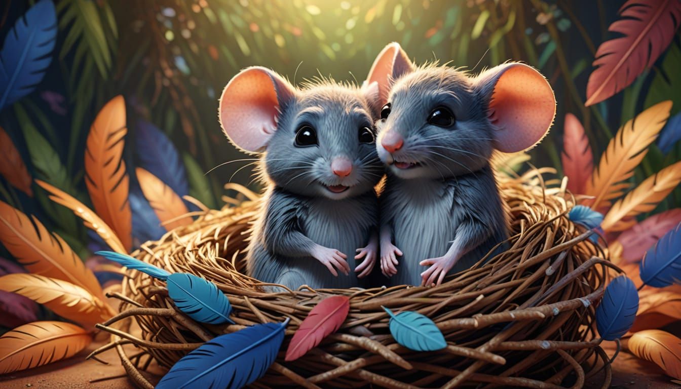 Cuddling mice - Cuddling mice