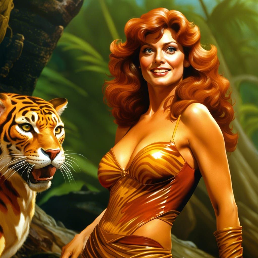 Susan Sarandon as Tigra - AI Generated Artwork - NightCafe Creator