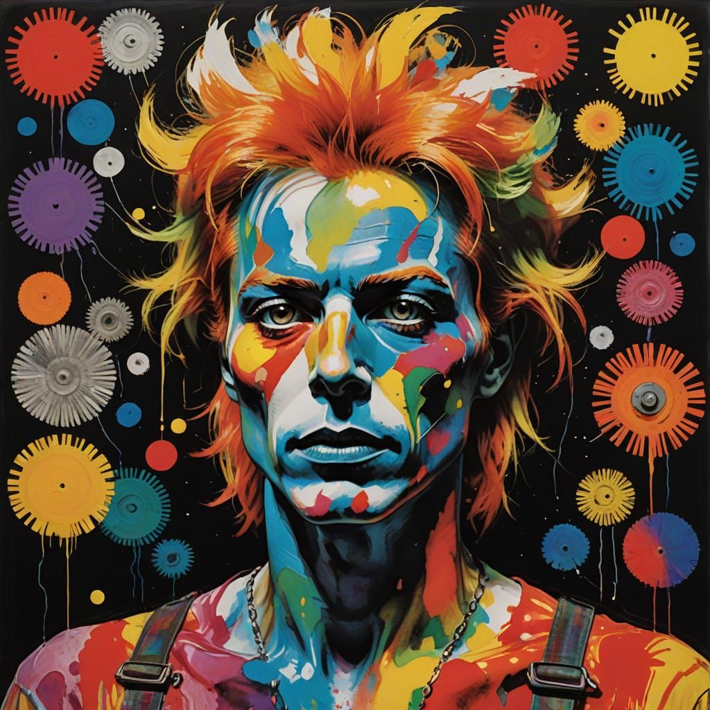 Kids Crayon drawings of Ziggy Stardust ,surreal child's drawing ...