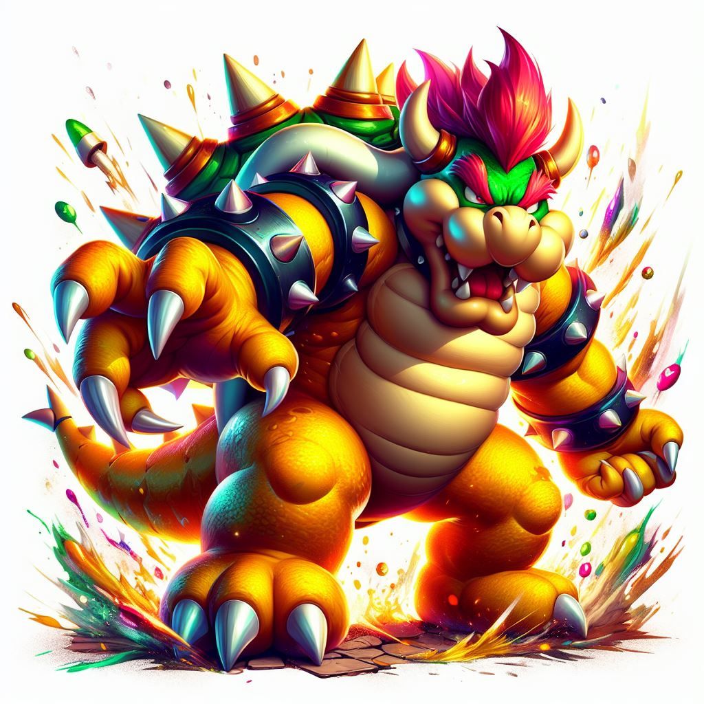 Bowser, beware! - AI Generated Artwork - NightCafe Creator