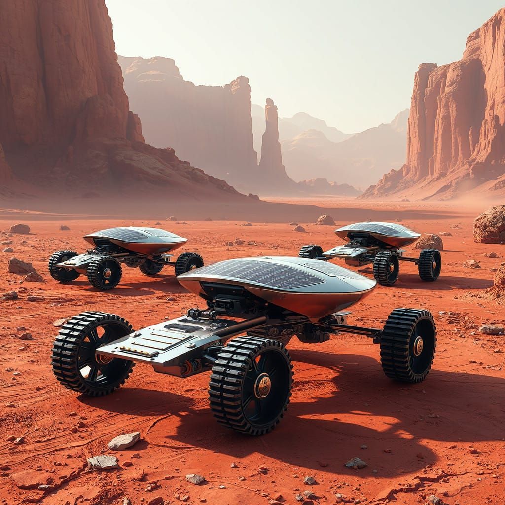 Solar-Powered Mars Rovers - Solar-Powered Mars Rovers
