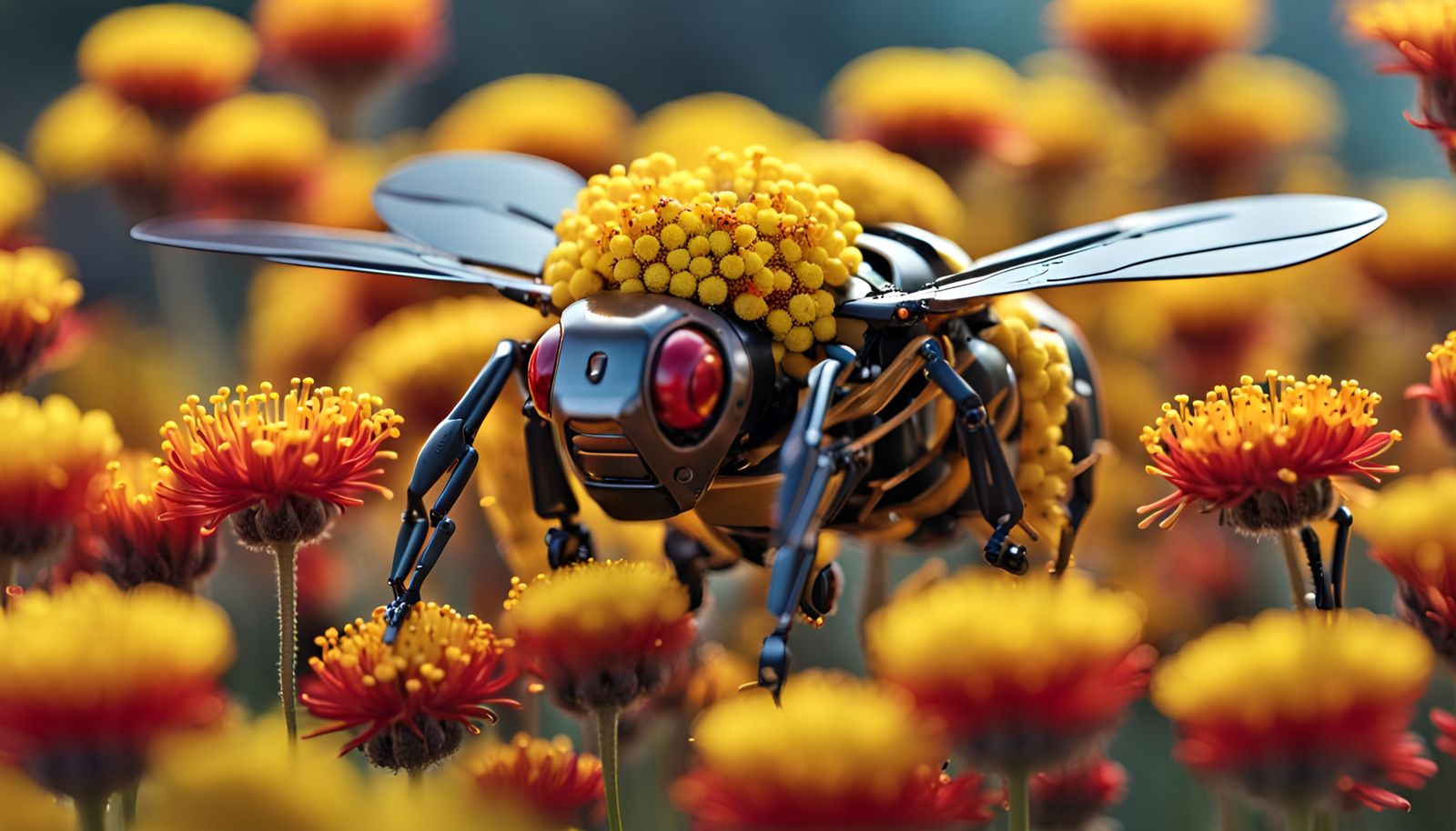 The Micro-Drone Bee of a Post-Bee Extinction World. - AI Generated ...
