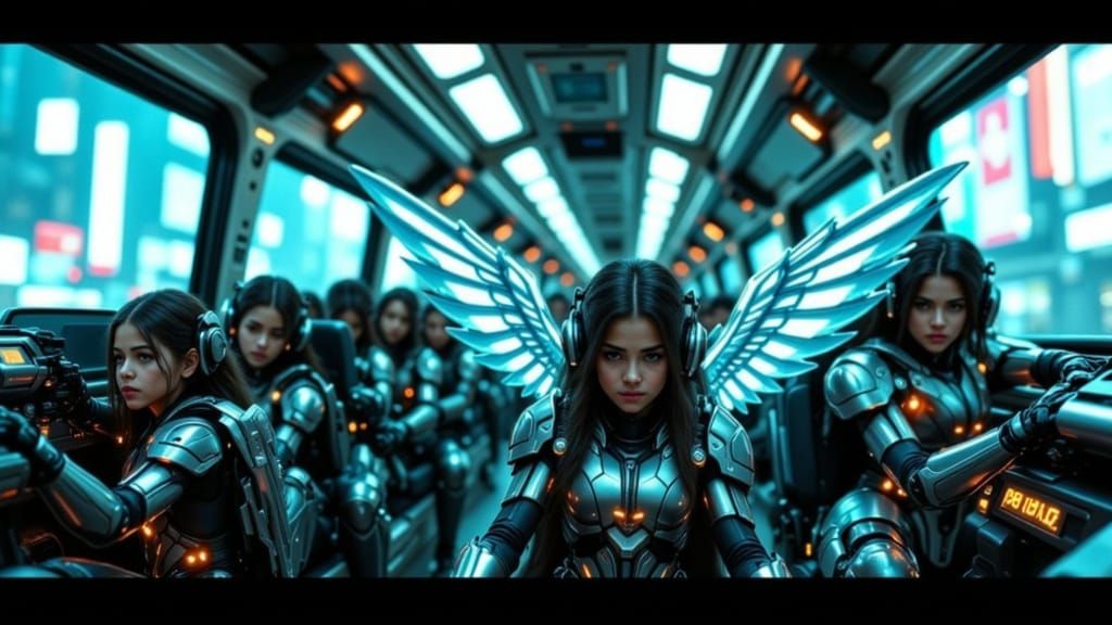 School Bus for Cyber Angels - Cyber Angel Students in Futuri...