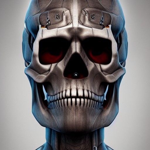 Jason Cyborg Skull, hyperdetailed, fantasy, photorealistic, Octane ...