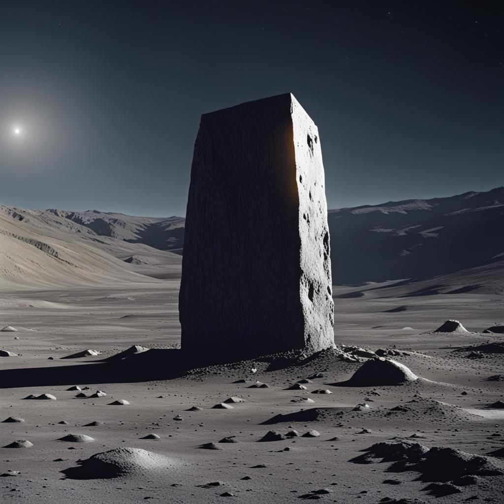 Moon Monolith 2 - AI Generated Artwork - NightCafe Creator