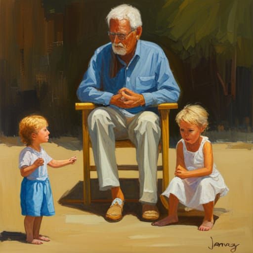 Generational Wisdom - AI Generated Artwork - NightCafe Creator