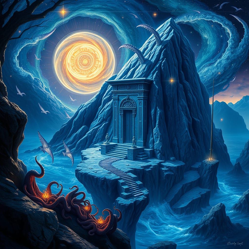 Astral Temple in a Primodial Heavens