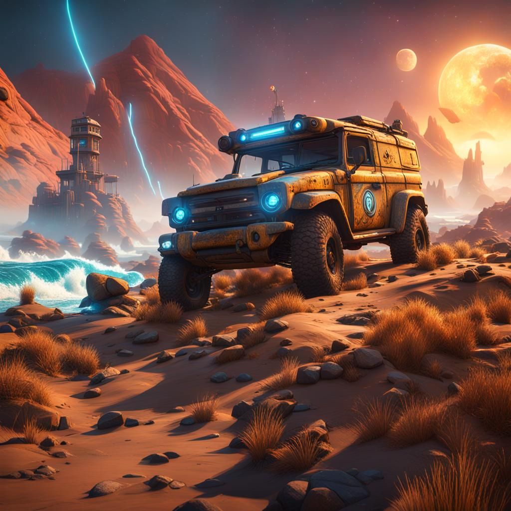 Borderlands bronco - AI Generated Artwork - NightCafe Creator