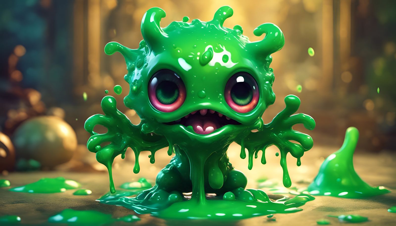 Slimey Little Gloop - AI Generated Artwork - NightCafe Creator