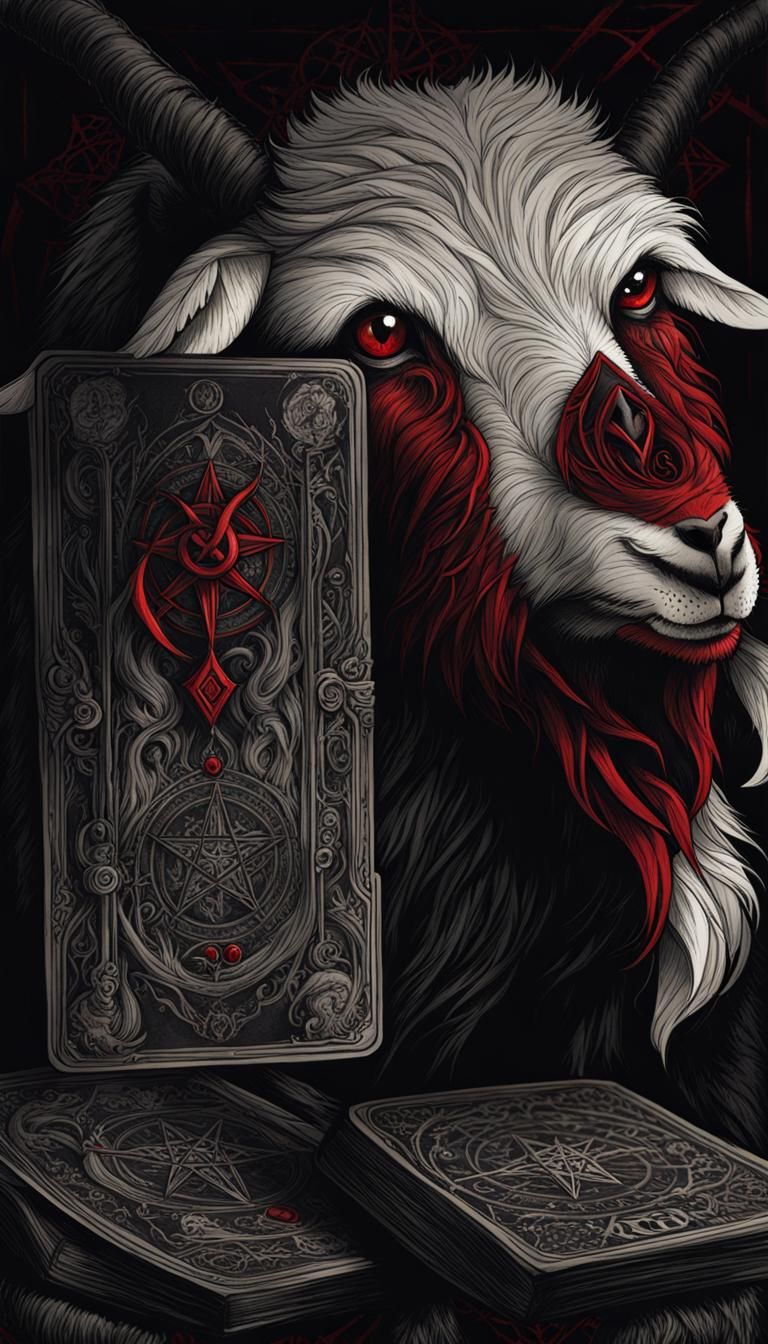 Tarot Card Goat - AI Generated Artwork - NightCafe Creator