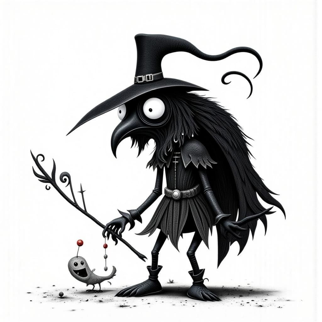 Medieval Evil Portraits in a Dark Shadowbox Frame - AI Art