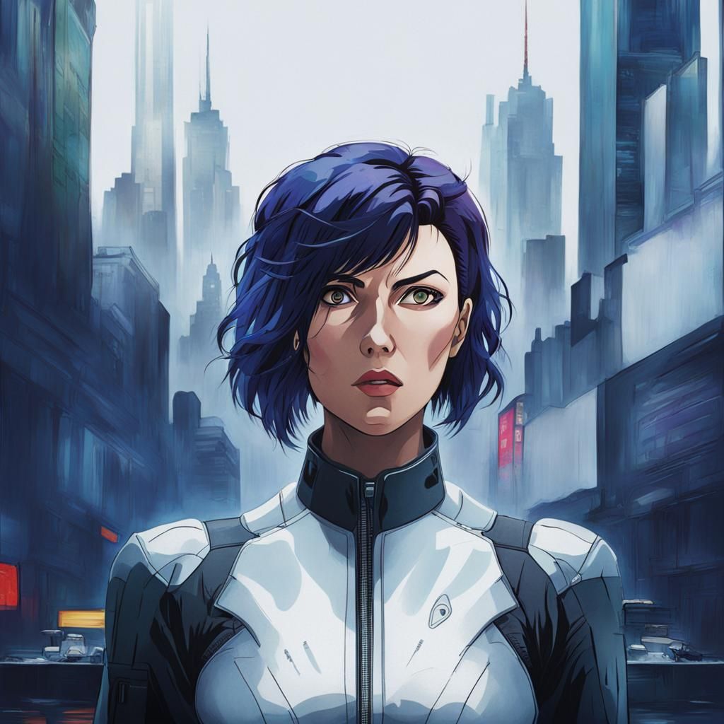 Major Motoko Kusanagi - AI Generated Artwork - NightCafe Creator