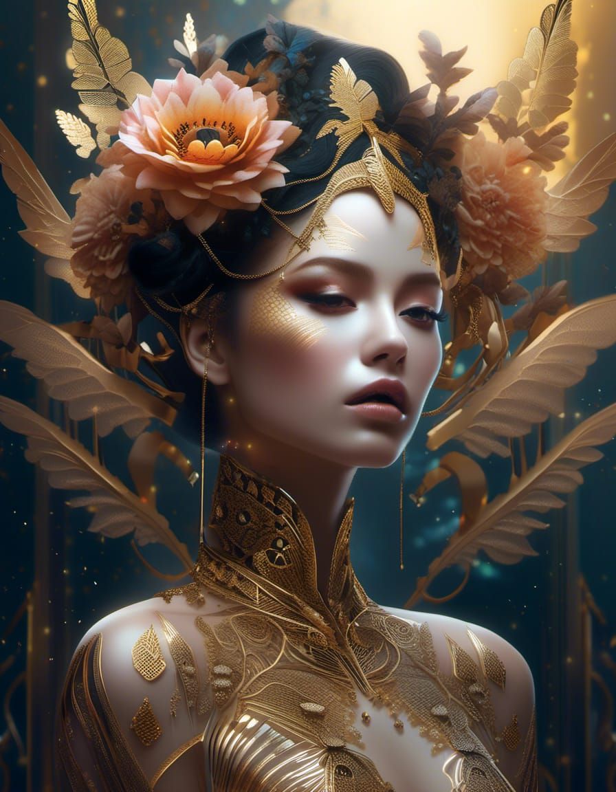 A touch of gold - AI Generated Artwork - NightCafe Creator