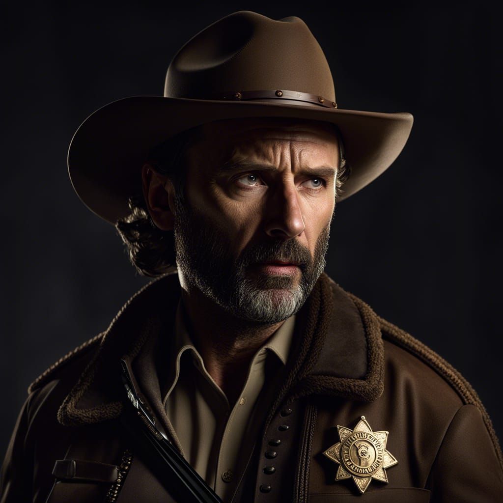 Sheriff Rick Grimes! - AI Generated Artwork - NightCafe Creator