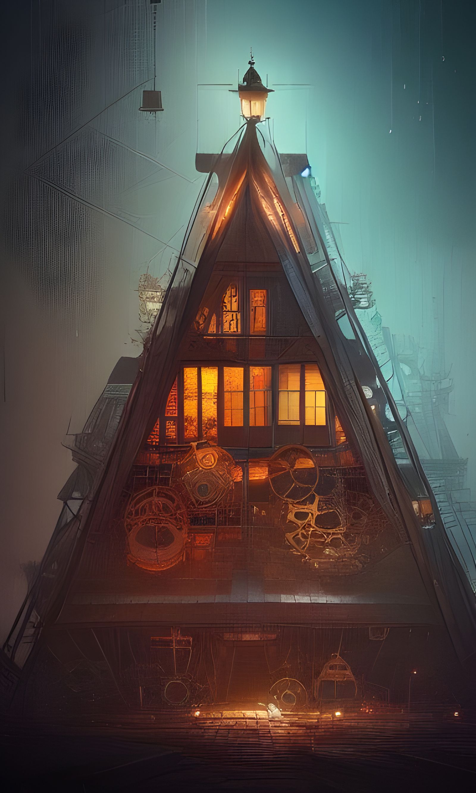 Clockwork House - AI Generated Artwork - NightCafe Creator