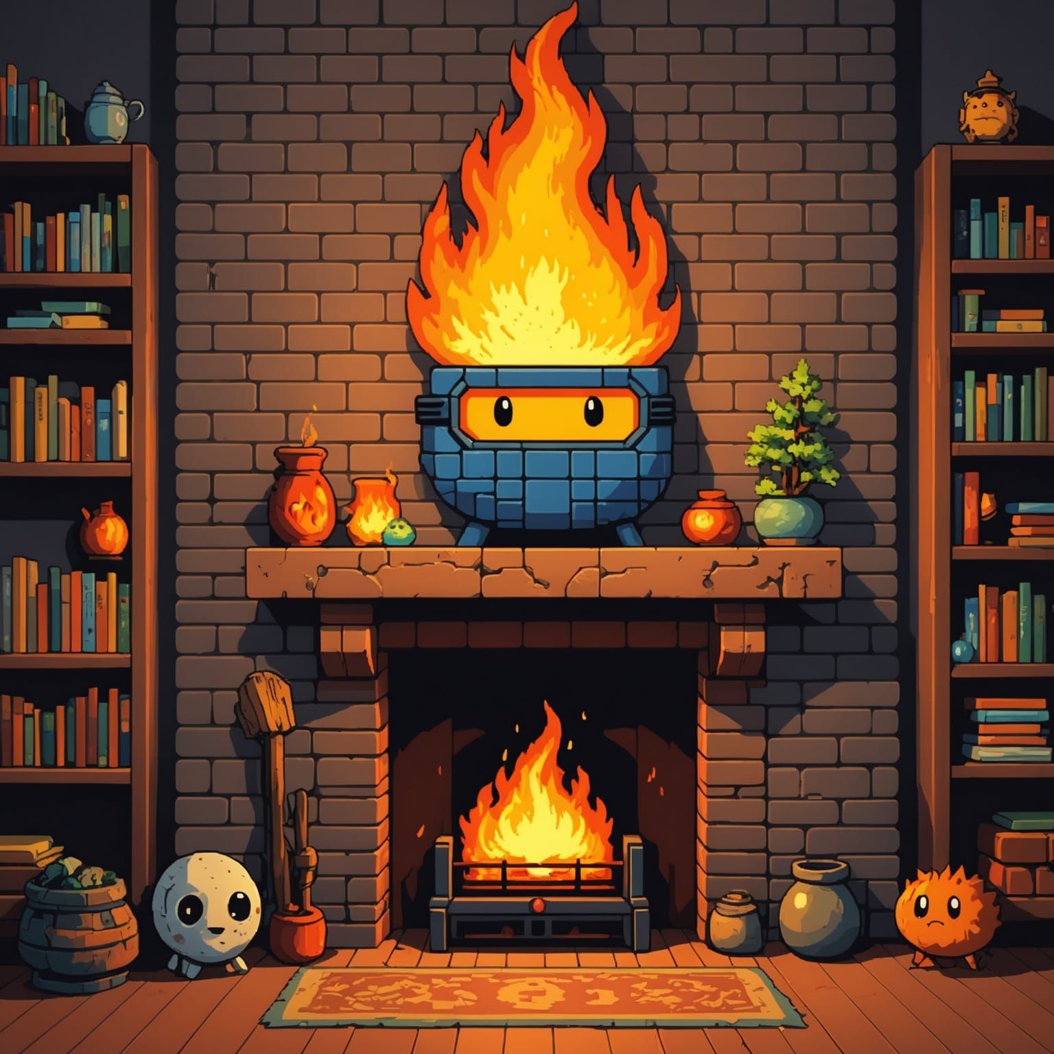 Fireplace - AI Generated Artwork - NightCafe Creator
