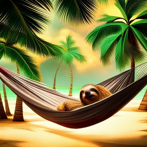 sloth slothing - AI Generated Artwork - NightCafe Creator