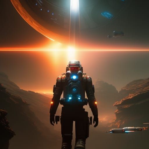 Inter Galactic Explorer - AI Generated Artwork - NightCafe Creator