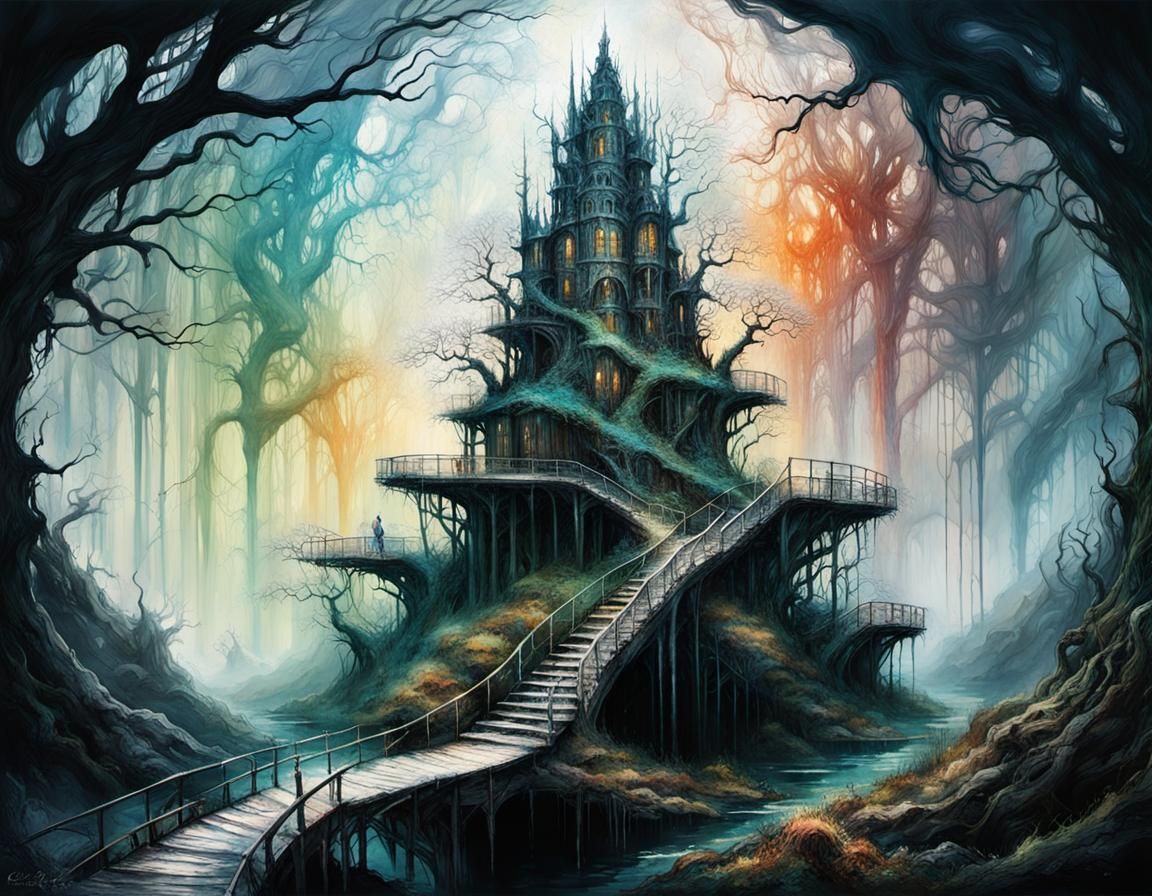 Fantasy World - AI Generated Artwork - NightCafe Creator