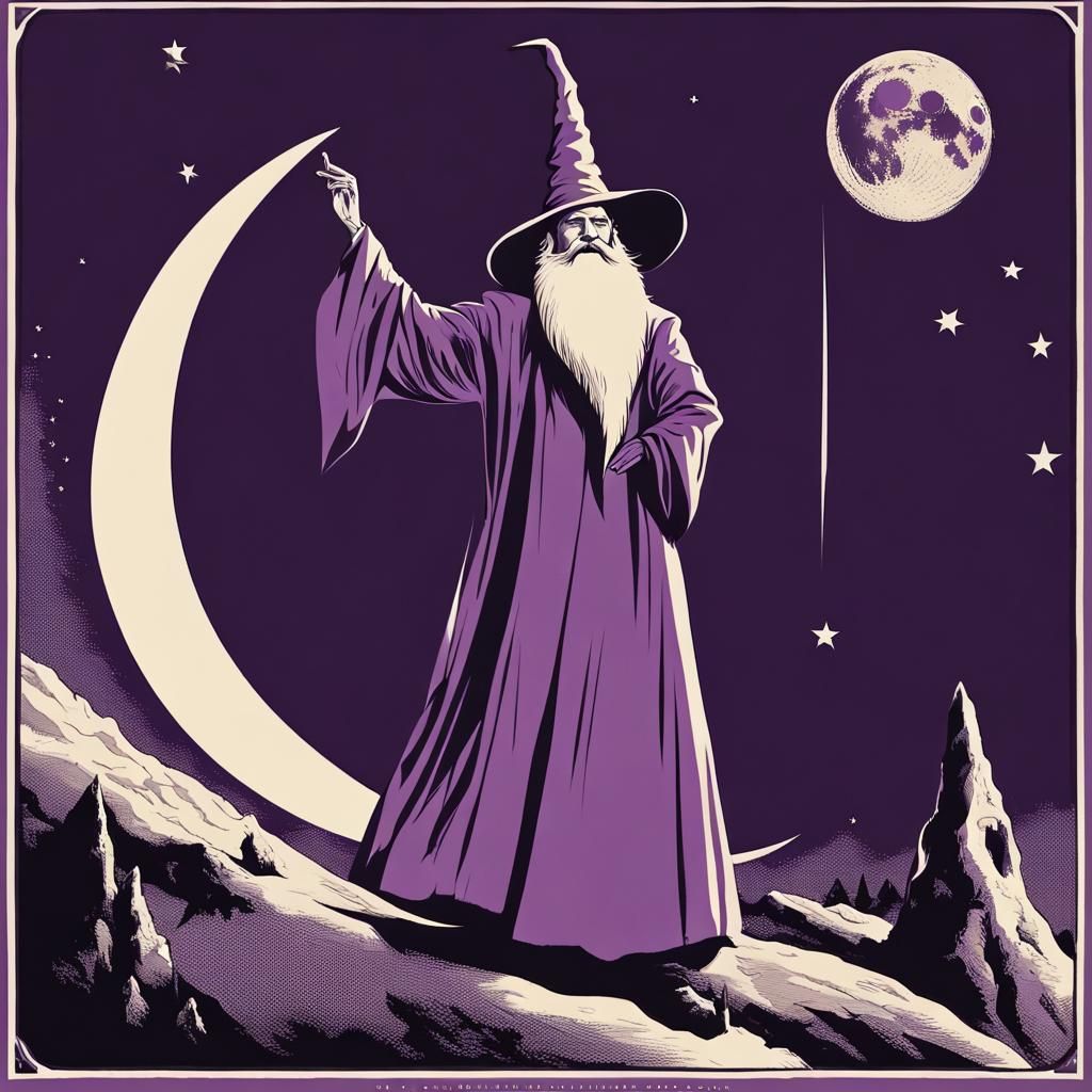 Purple Wizard - AI Generated Artwork - NightCafe Creator
