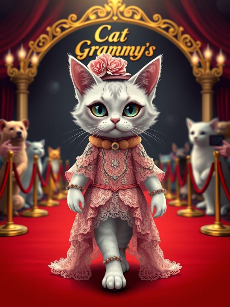 Walking The Cat Grammy's Red Carpet