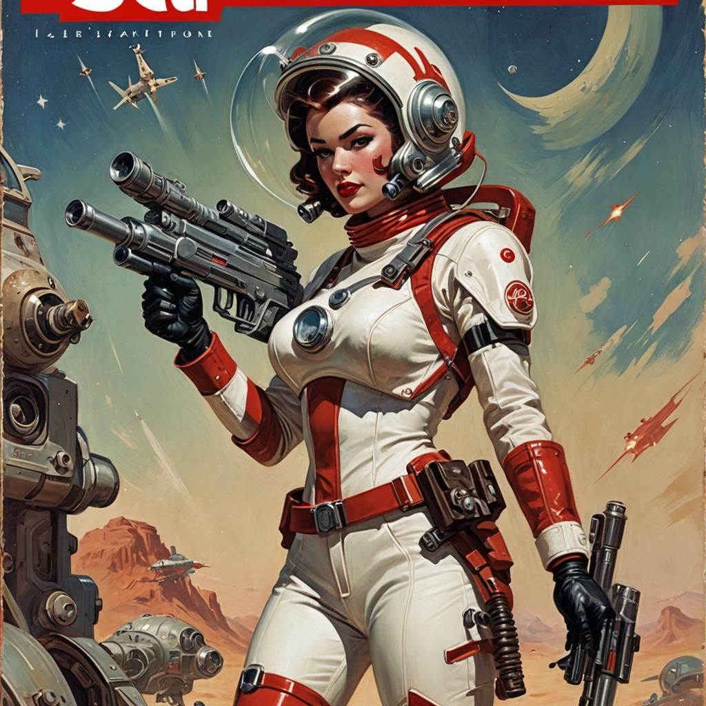 Sci-Fi Magazine cover - AI Generated Artwork - NightCafe Creator