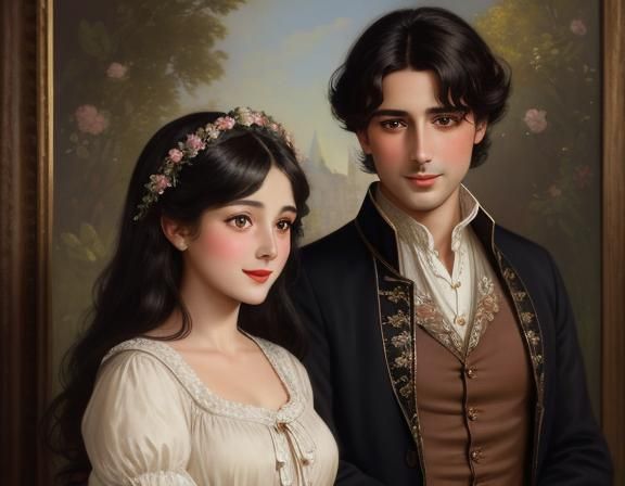 Brother and sister portrait - AI Generated Artwork - NightCafe Creator