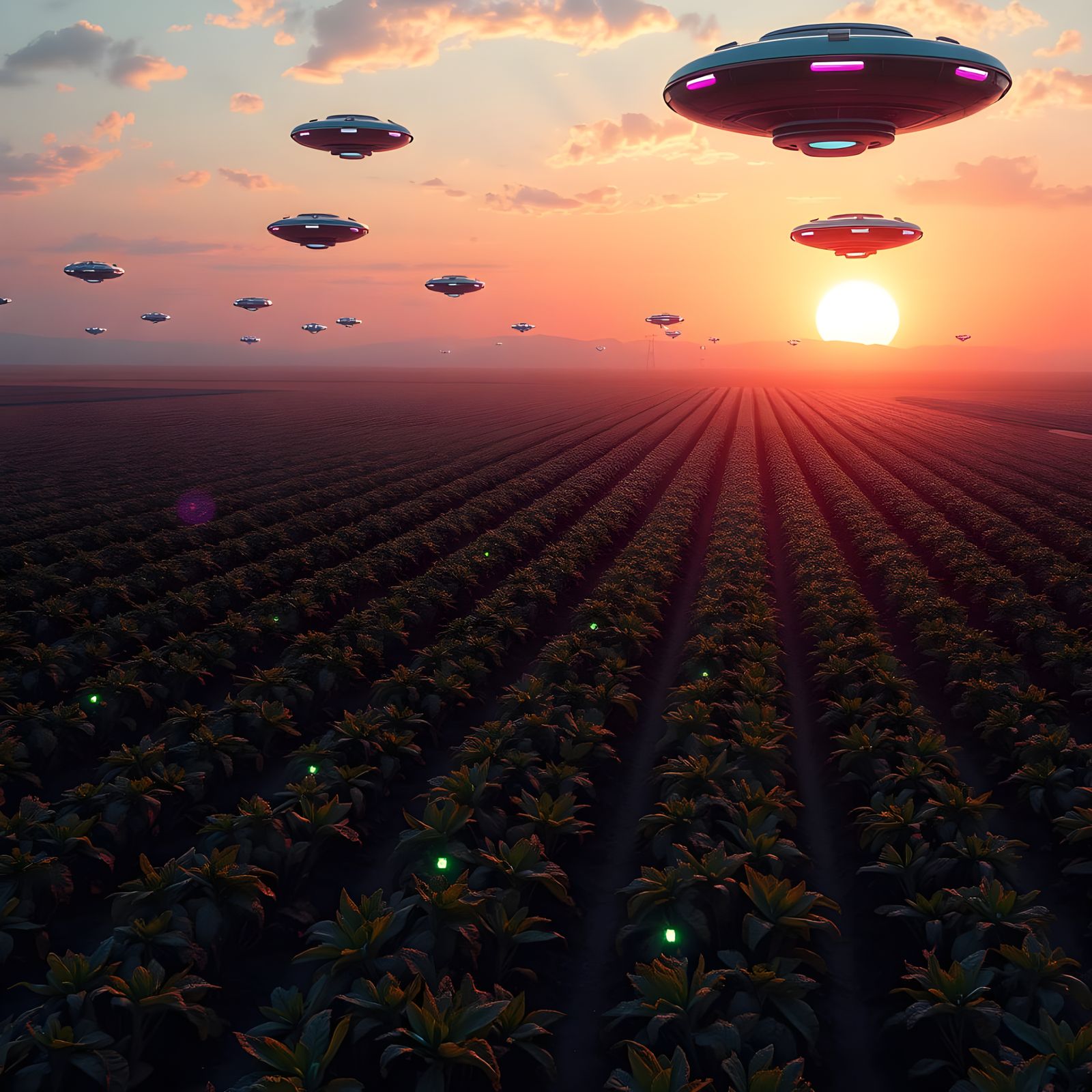 Autonomous AI Farms with Climate-Adaptive Crops